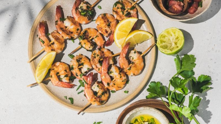 Krevety po brazílsky (Camarões grelhados) - Elektrický gril Tefal ...