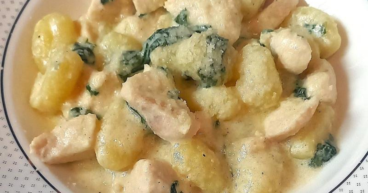 Gnocchi so špenátom a kuracím mäsom - recept pre Multifunkčný elektrický tlakový hrniec Tefal ...