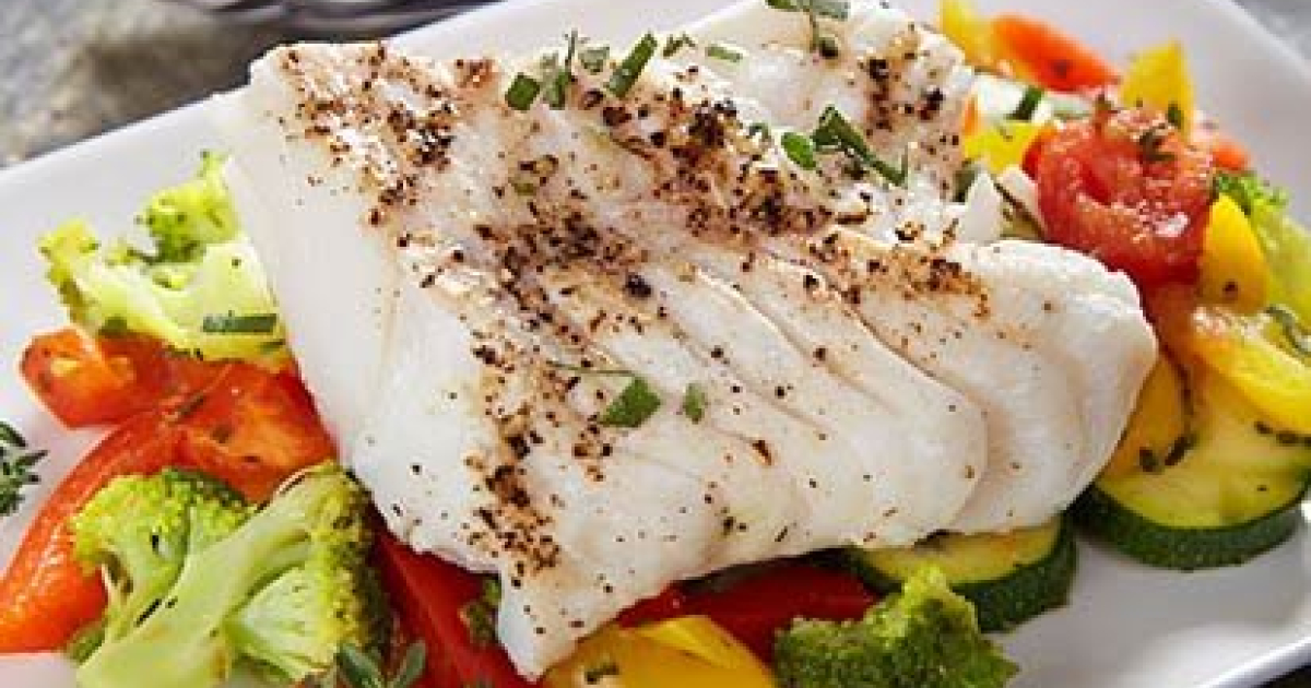 Filet z tresky so zeleninou varenou na pare - recept pre varný ...
