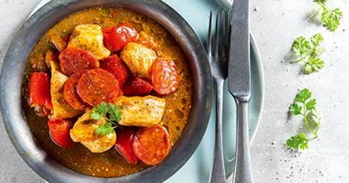 Kuracie ragú s chorizom - recept pre varný kuchynský robot Tefal Click ...